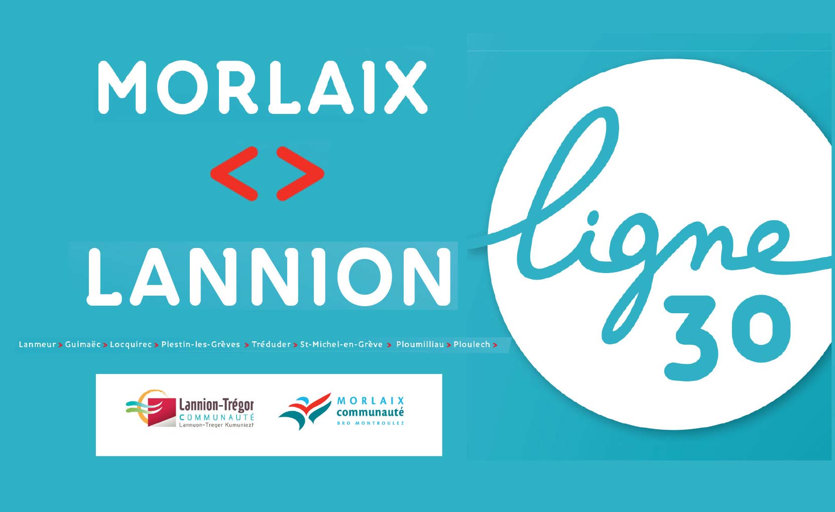 Nouveauté : La ligne 30 Morlaix-Lannion - Rolland-Le Guyader bus & cars